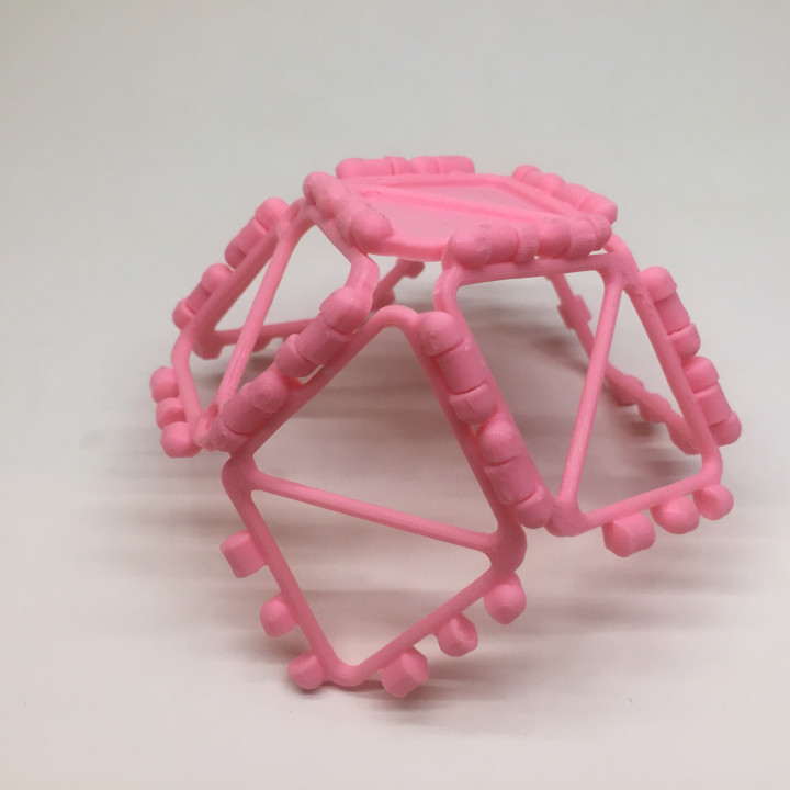 3D Printable rhombus polypanel by Ethan Bender