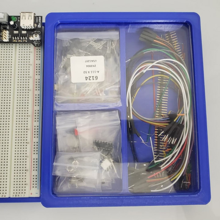3D Printable Electronics Breadboard Case by Troy McCoy