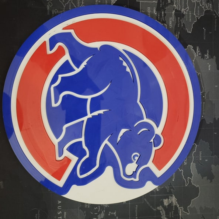 3D Printable Chicago Cubs Wall Design by Troy McCoy