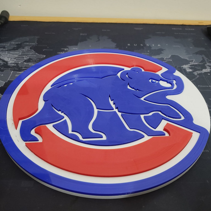 3D Printable Chicago Cubs Wall Design by Troy McCoy