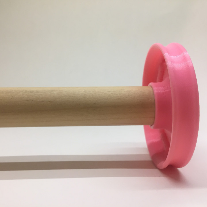 3D Printable square wheel/pulley by Ethan Bender
