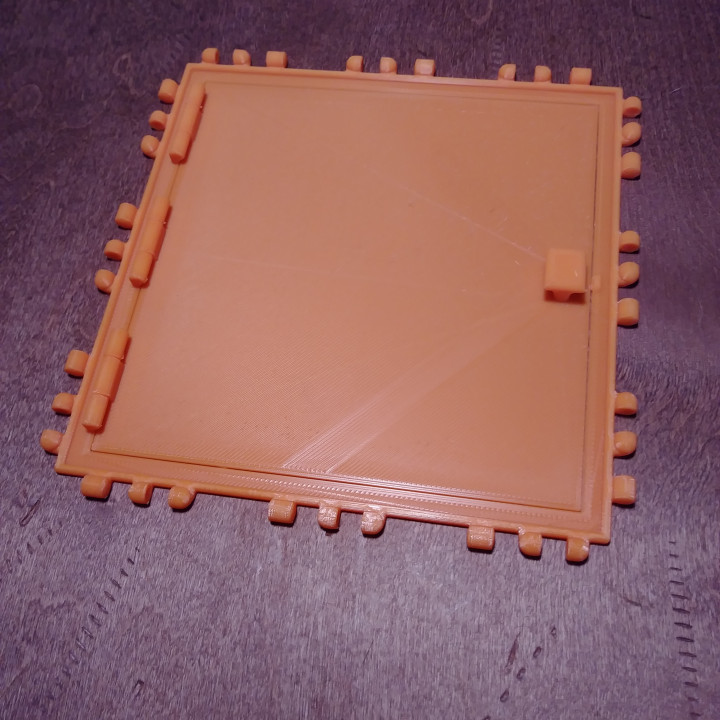 3D Printable 3x3 Square Door by Michael Rodriguez