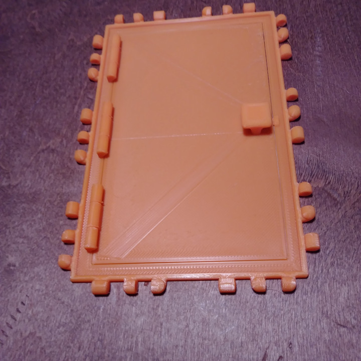 3D Printable 3x2 Rectangle Door by Michael Rodriguez