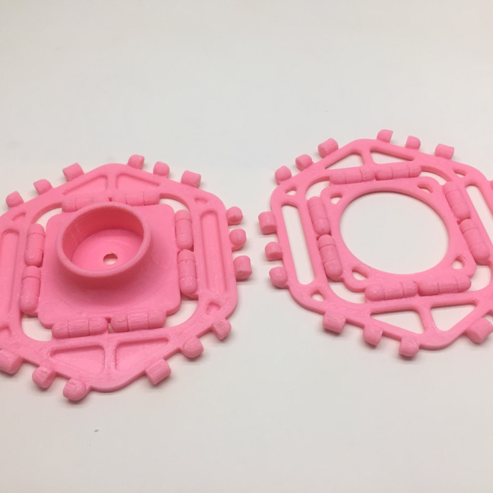 3D Printable Hexagon panel by Ethan Bender