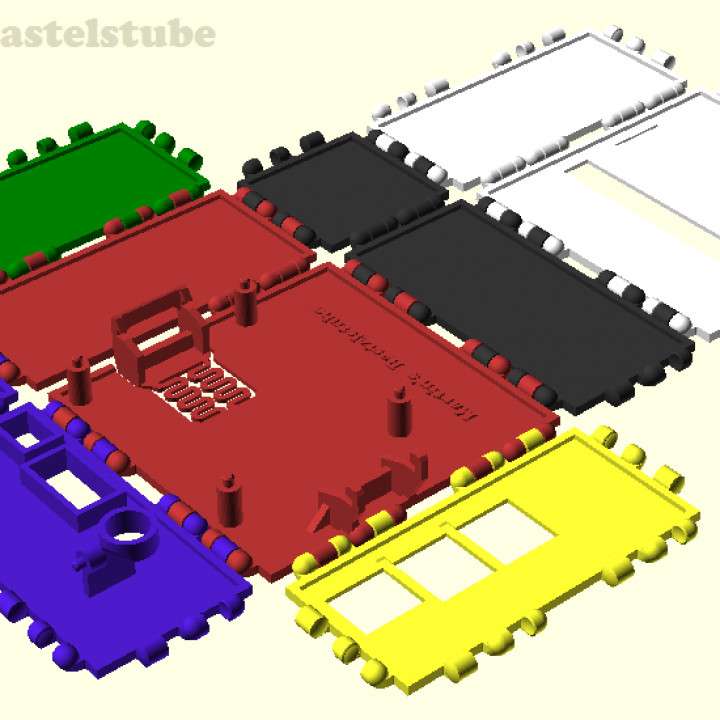 3D Printable PolyPanel Raspberry Pi case by Martin Schmidt
