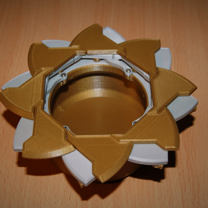 3D Printable Octo-Iris Box by Brien Allison