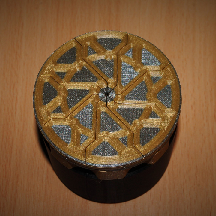 3D Printable Octo-Iris Box by Brien Allison