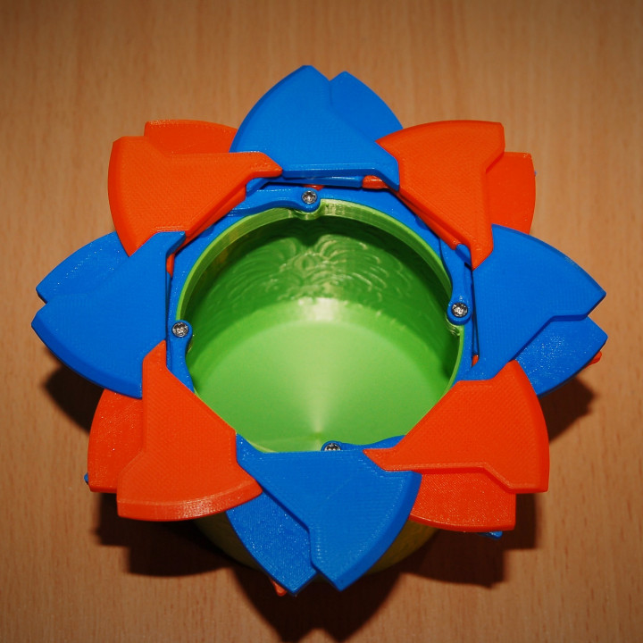 3D Printable Octo-Iris Box by Brien Allison