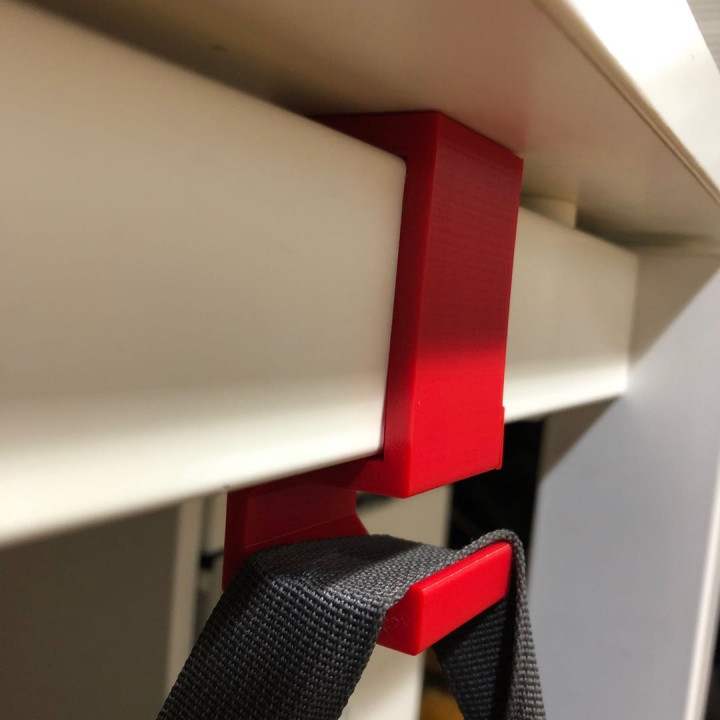 3D Printable Backpack and Helmet Hanger by Alireza Sadeh