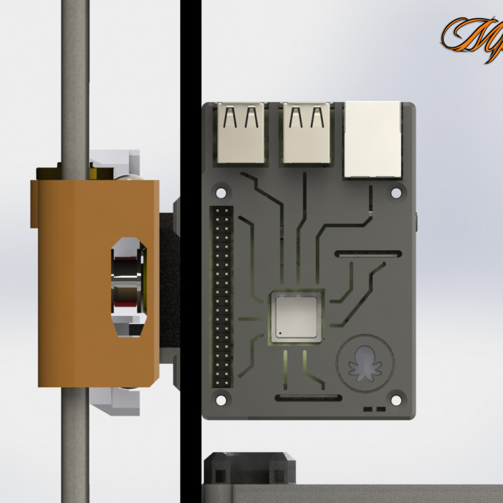 3D Printable RaspberryPI 3 Case by Miguel Pires