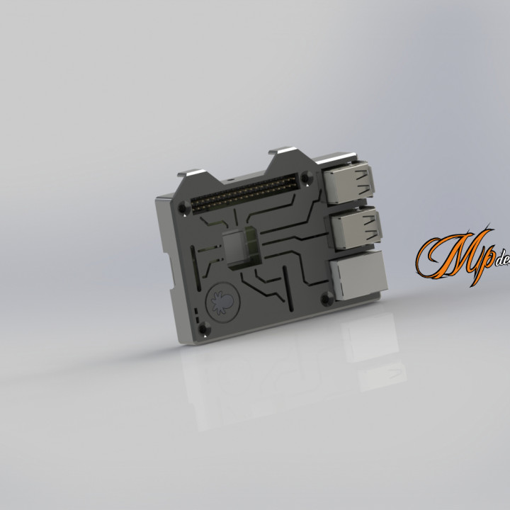 3D Printable RaspberryPI 3 Case by Miguel Pires