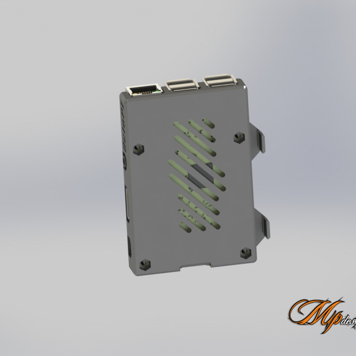 3D Printable RaspberryPI 3 Case by Miguel Pires