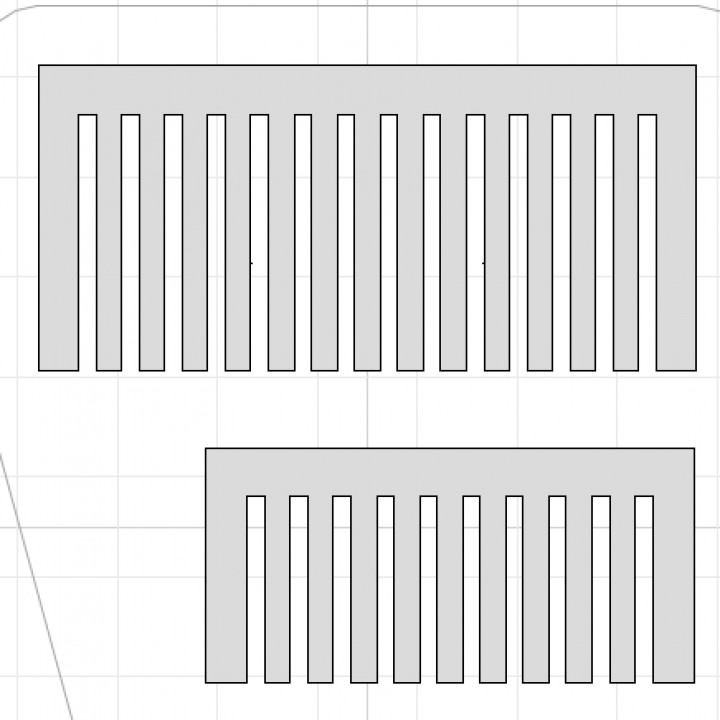 3D Printable Cable comb by Thomas Mohaupt