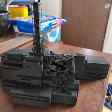 3D Printable Chernobyl Reactor No. 4 by MiniWorld3D