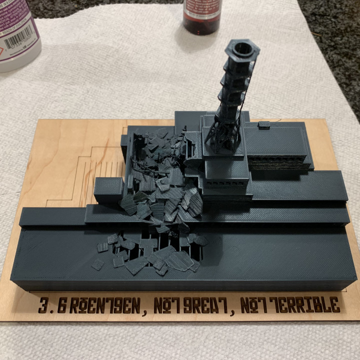 3D Print of Chernobyl Reactor No. 4 by rbfeldman