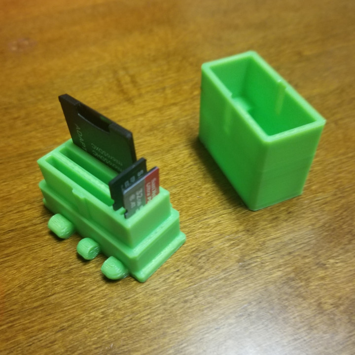 3D Printable Polypanels SD Card Holder by Keith Lampe