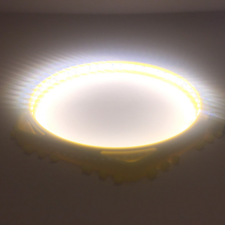 3D Printable hexagon light panel by Ethan Bender