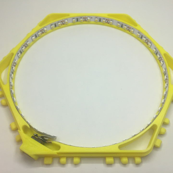 3D Printable hexagon light panel by Ethan Bender