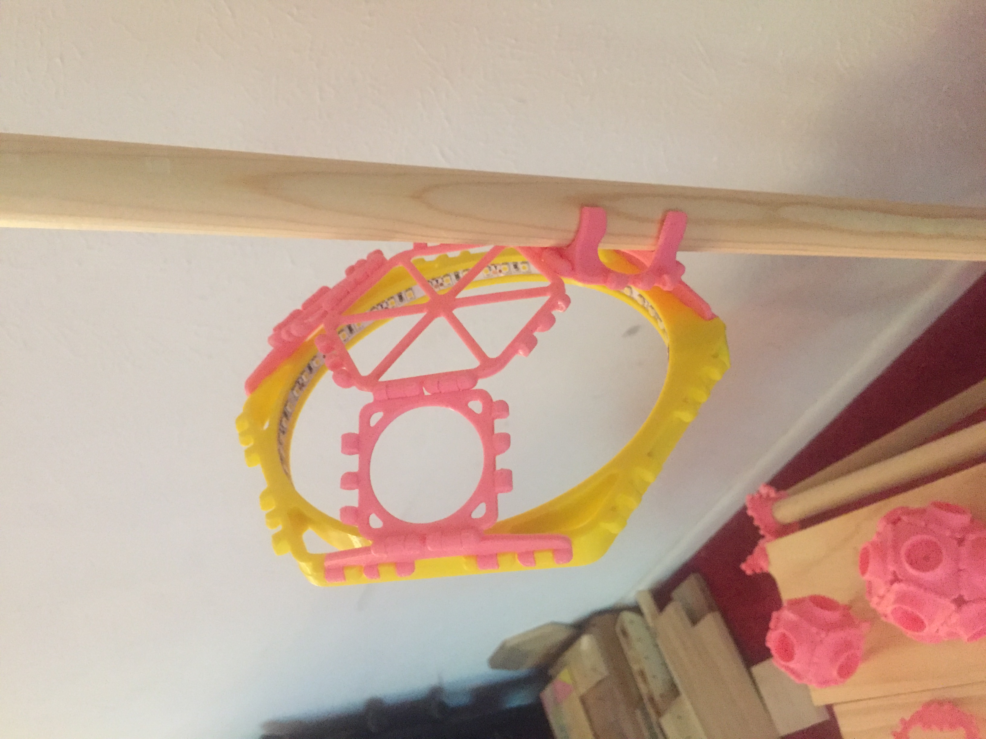 3D Printable hexagon light panel by Ethan Bender