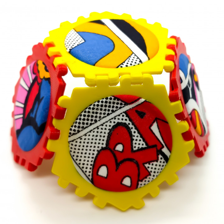 3D Printable Polypanels Pentagon for textiles by Mirco Rottermaier