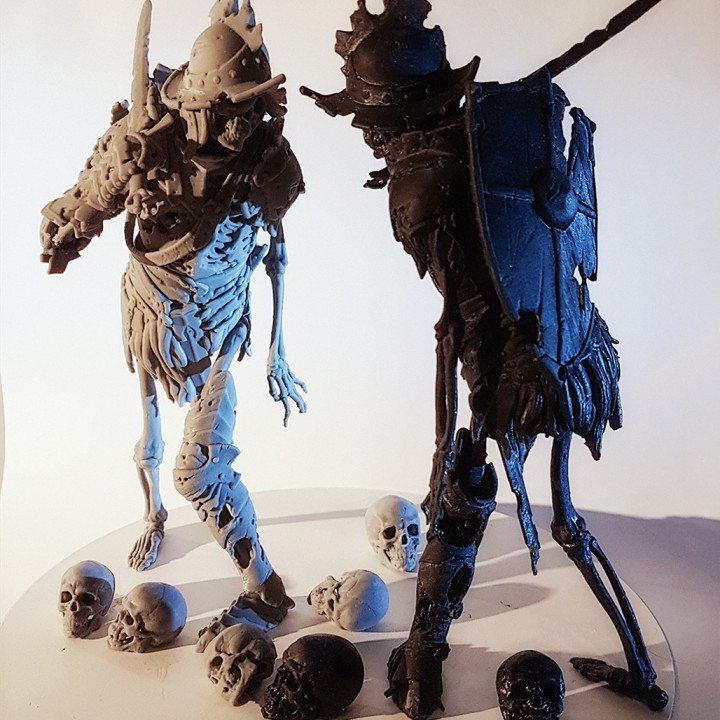 3D Printable Evil Skeleton Knight by Arminas Didziokas