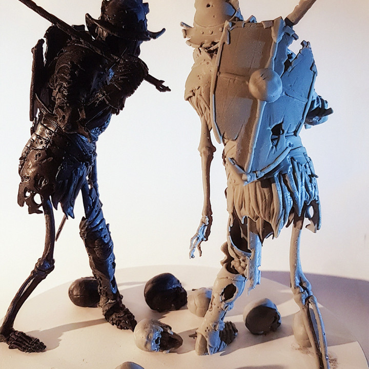 3D Printable Evil Skeleton Knight by Arminas Didziokas
