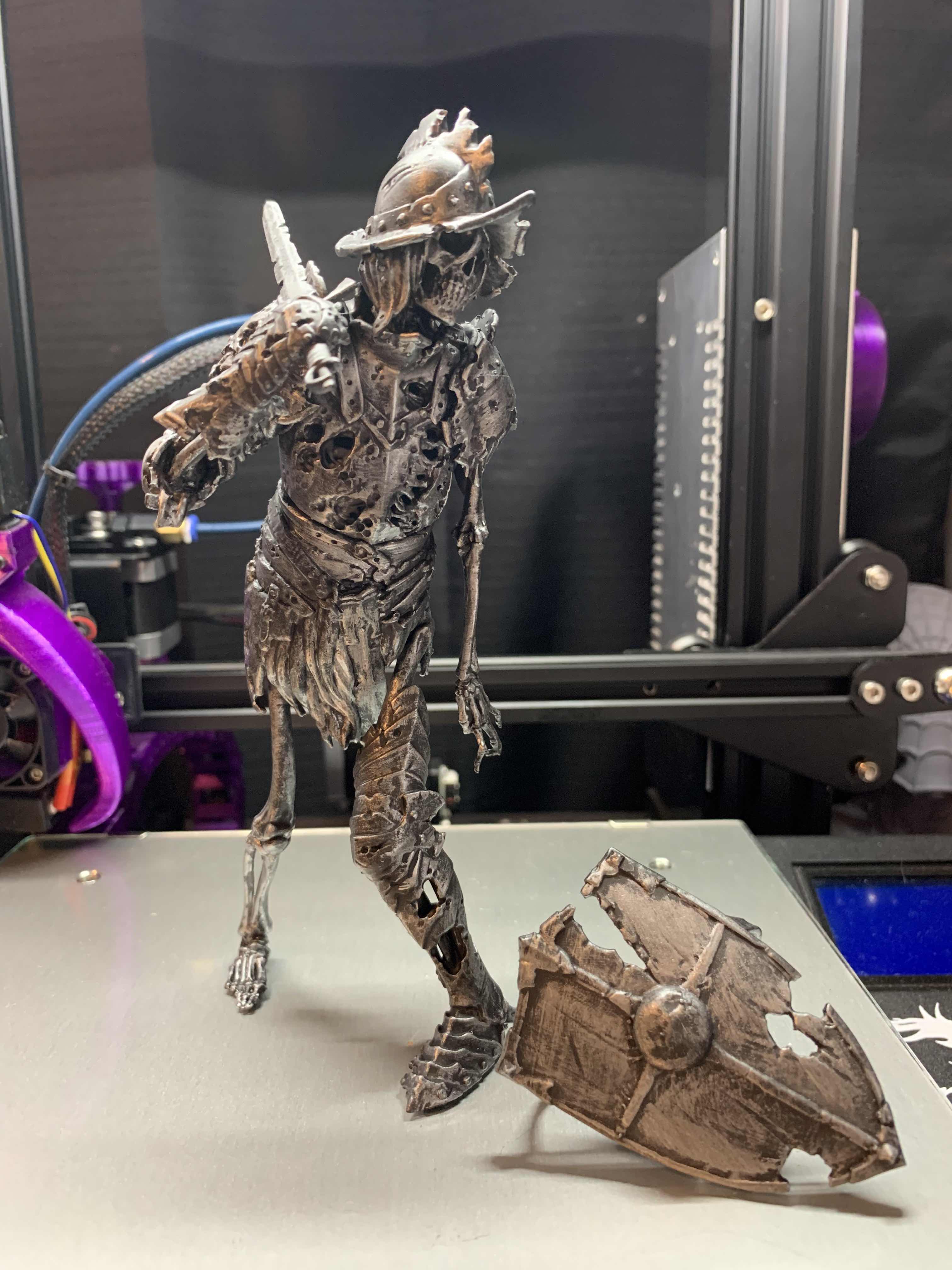 3D Printable Evil Skeleton Knight by Arminas Didziokas