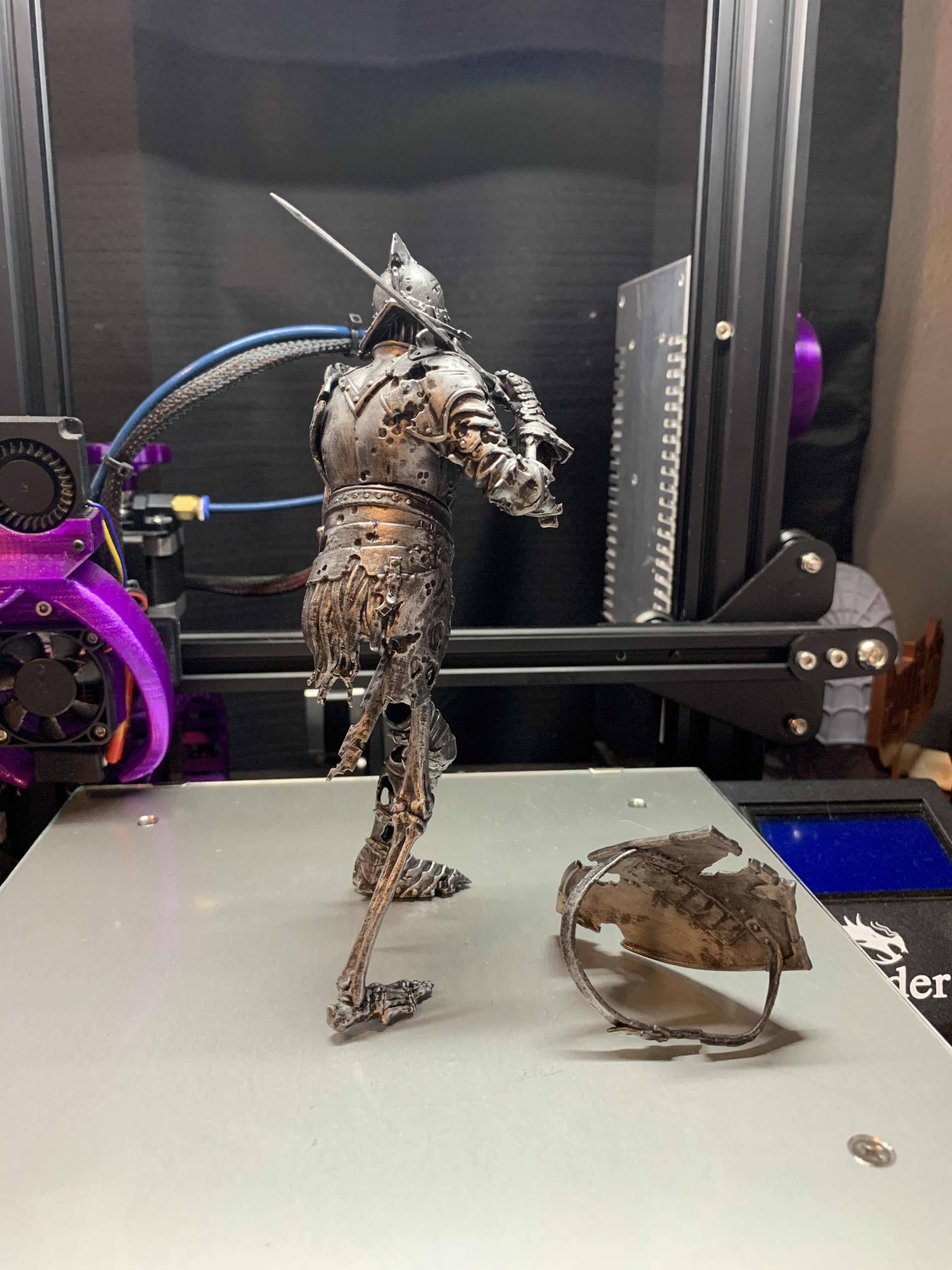 3D Printable Evil Skeleton Knight by Arminas Didziokas