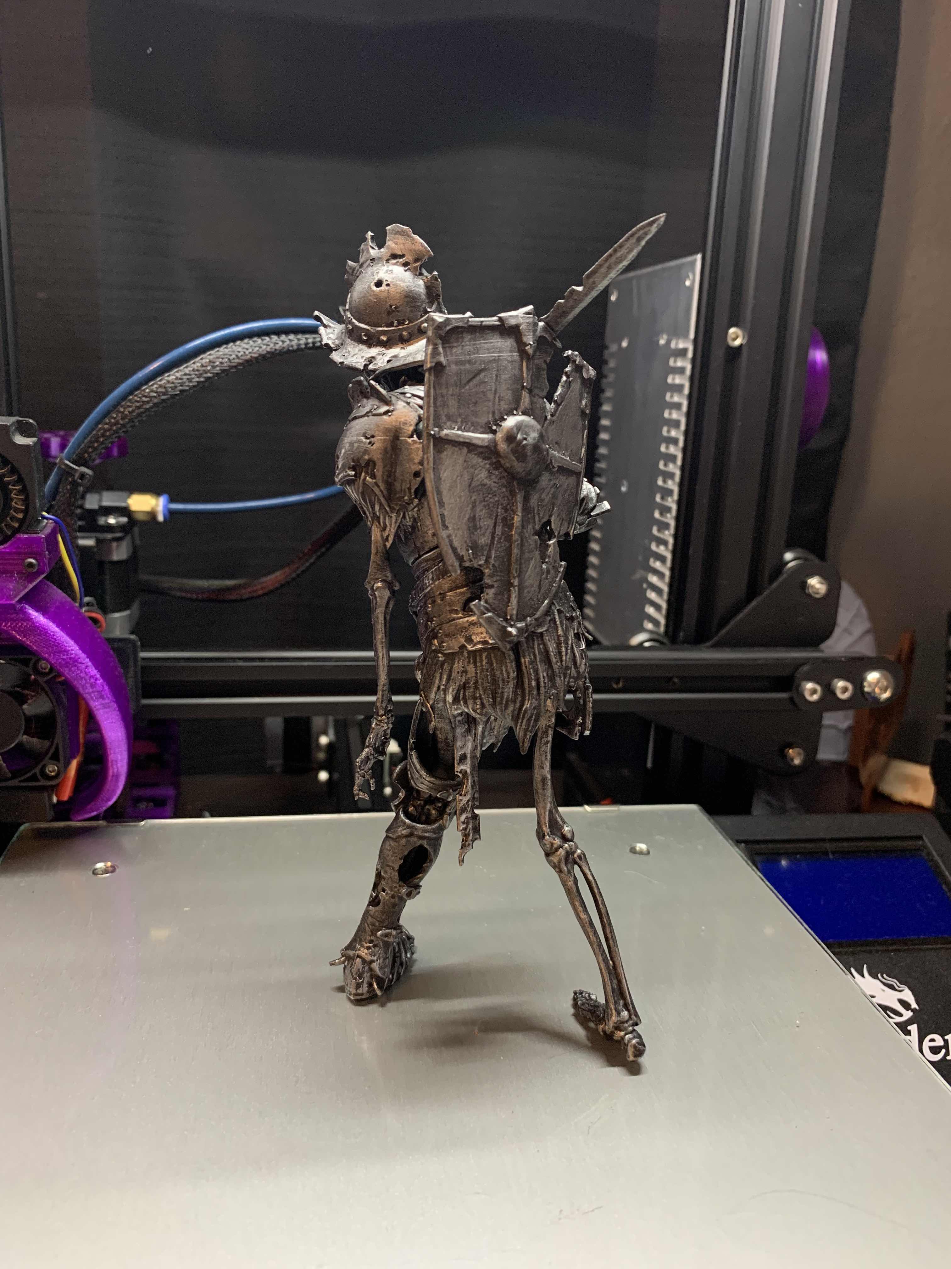 3D Printable Evil Skeleton Knight by Arminas Didziokas