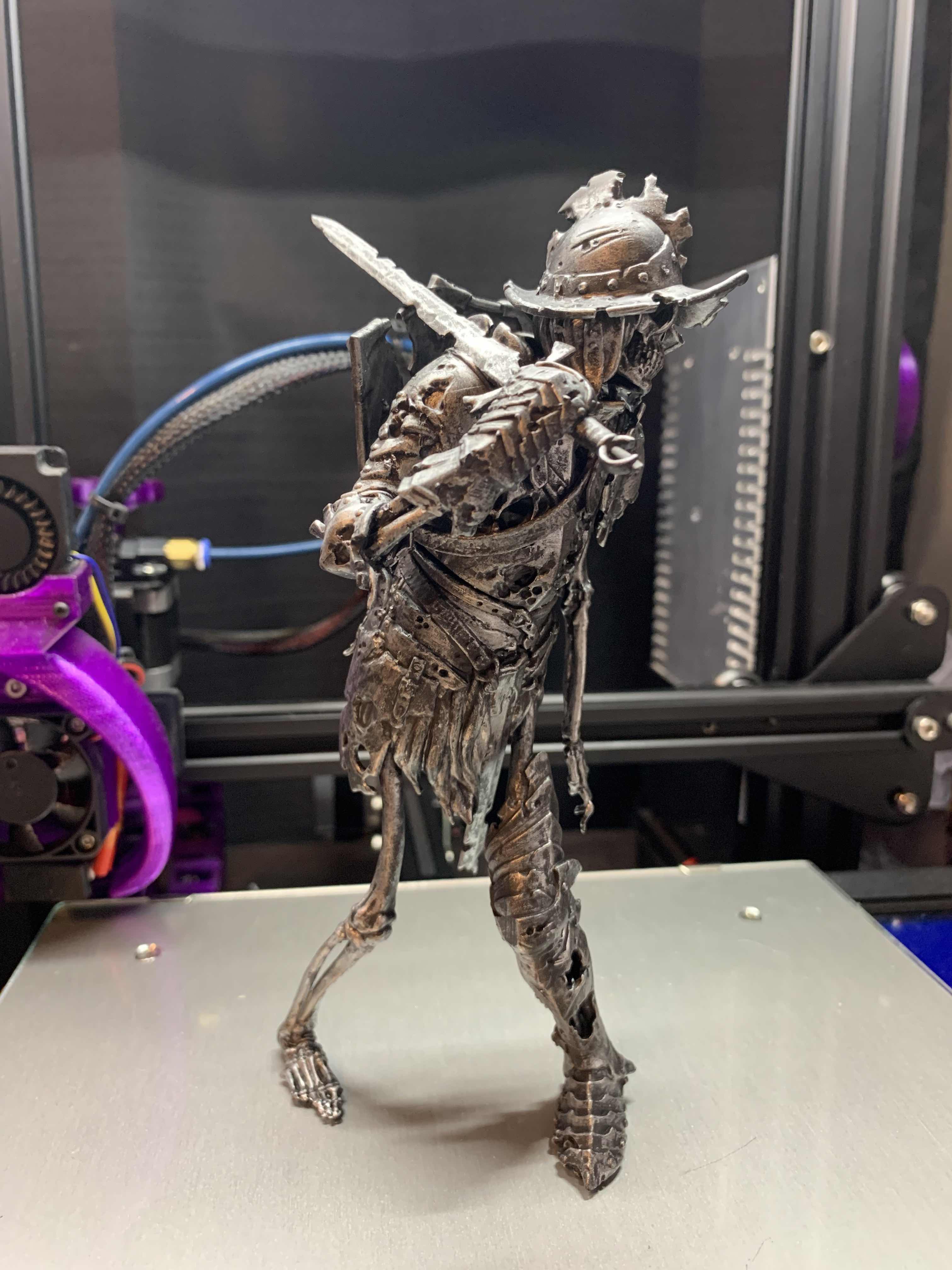 3D Printable Evil Skeleton Knight by Arminas Didziokas