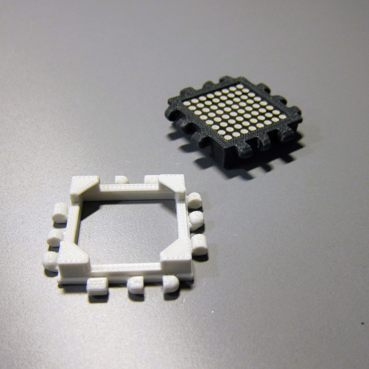 3D Printable LED Matrix Panels :: Polypanel Electronics by fredrik