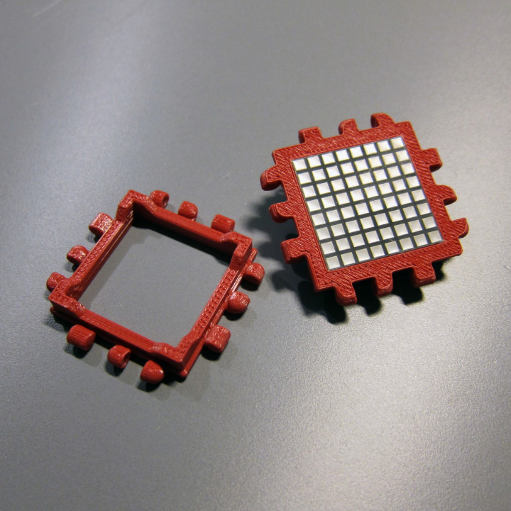 3D Printable LED Matrix Panels :: Polypanel Electronics by fredrik