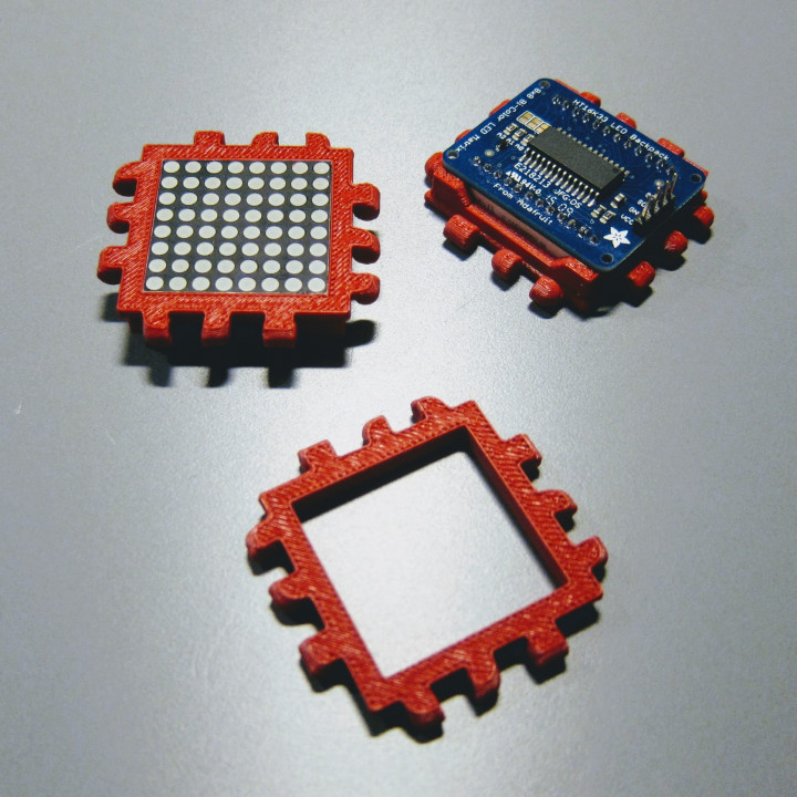 3D Printable LED Matrix Panels :: Polypanel Electronics by fredrik