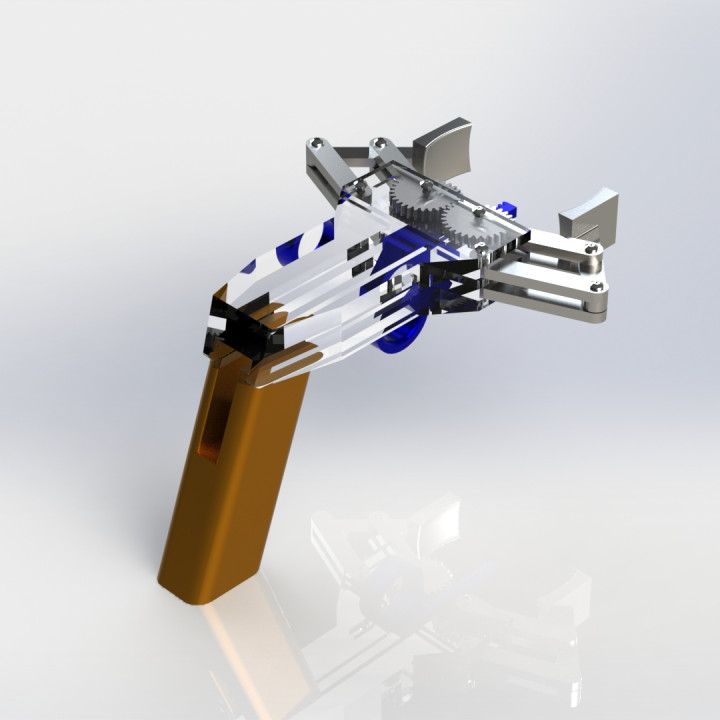 3D Printable Mechanical Gripper May 2019 by inProgressDesigns