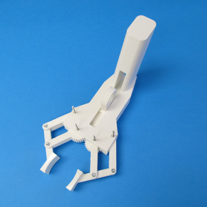 3D Printable Mechanical Gripper May 2019 by inProgressDesigns