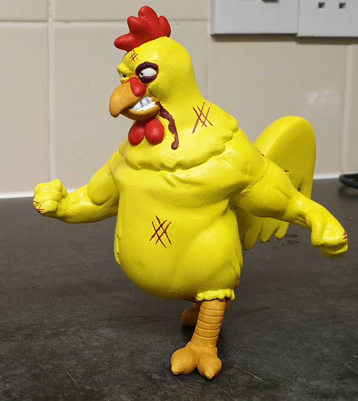 3D Printable Ernie the chicken by Michał Orzechowski