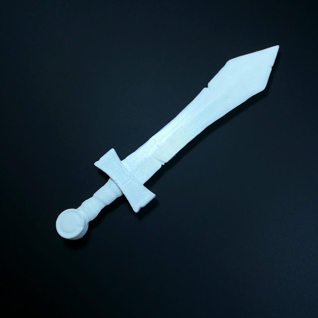 3D Printable D&D miniature Sword by Jesper A. Molander