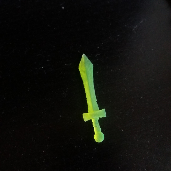3D Printable D&D miniature Sword by Jesper A. Molander