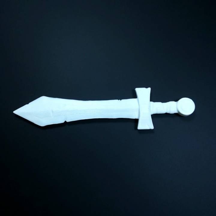 3D Printable D&D miniature Sword by Jesper A. Molander
