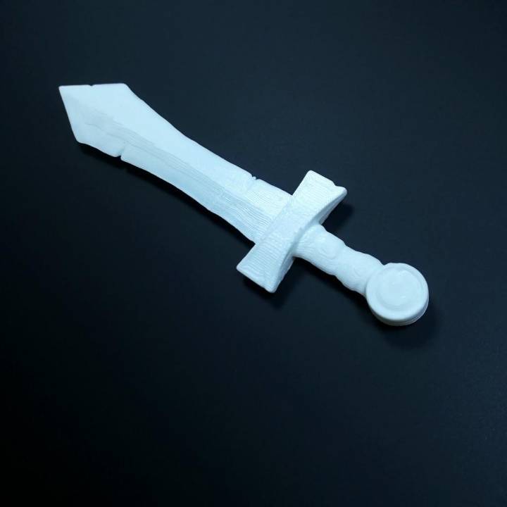 3D Printable D&D miniature Sword by Jesper A. Molander
