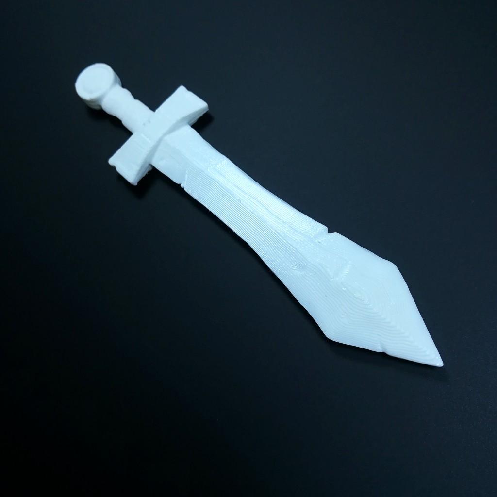 3D Printable D&D miniature Sword by Jesper A. Molander