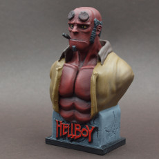 3D Printable Hellboy Bust by Fotis Mint Studios