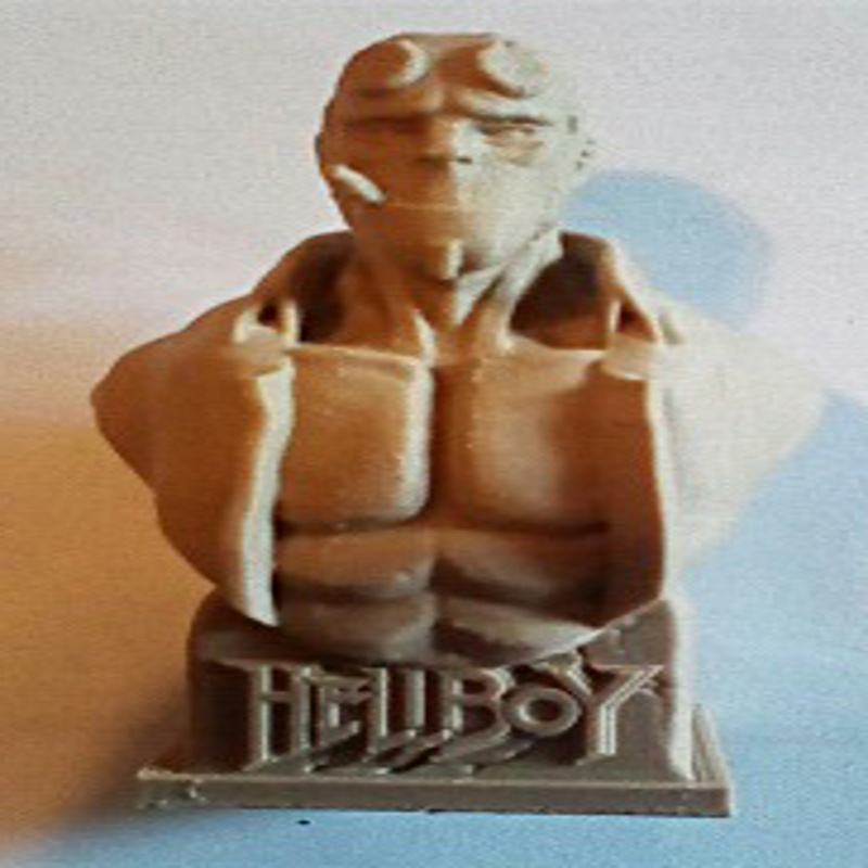3D Printable Hellboy Bust by Fotis Mint Studios