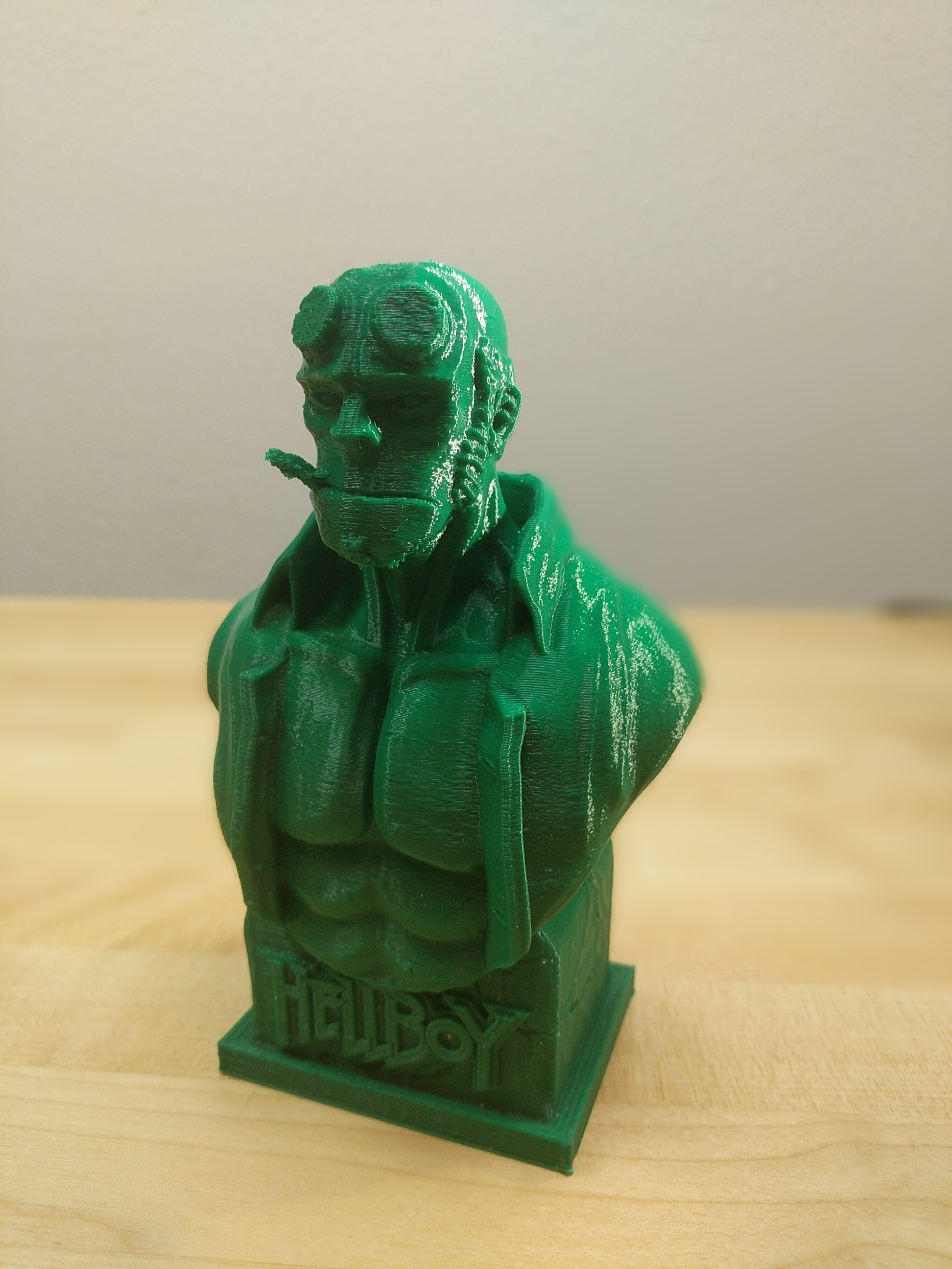 3D Printable Hellboy Bust by Fotis Mint Studios