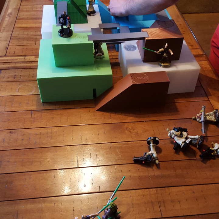 3D Printable Attacktix Block Fort Map by Wyatt Buxton