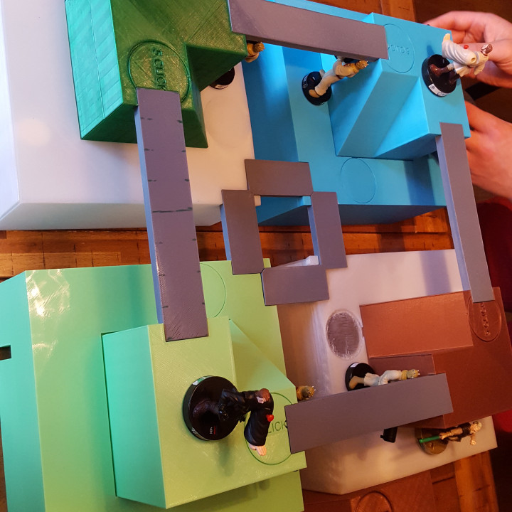 3D Printable Attacktix Block Fort Map by Wyatt Buxton