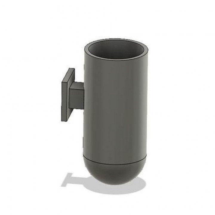 3D Printable Refrigerator Magnet Pen Cup by Wyatt Buxton