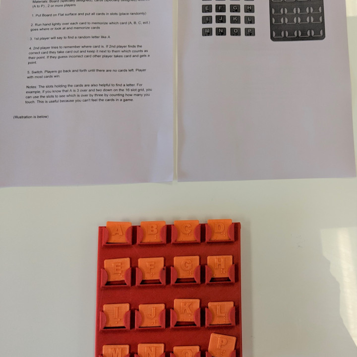 3D Printable Tinkercad Braille Game - Letters - Kyra, Emma, Mr. Jones ...