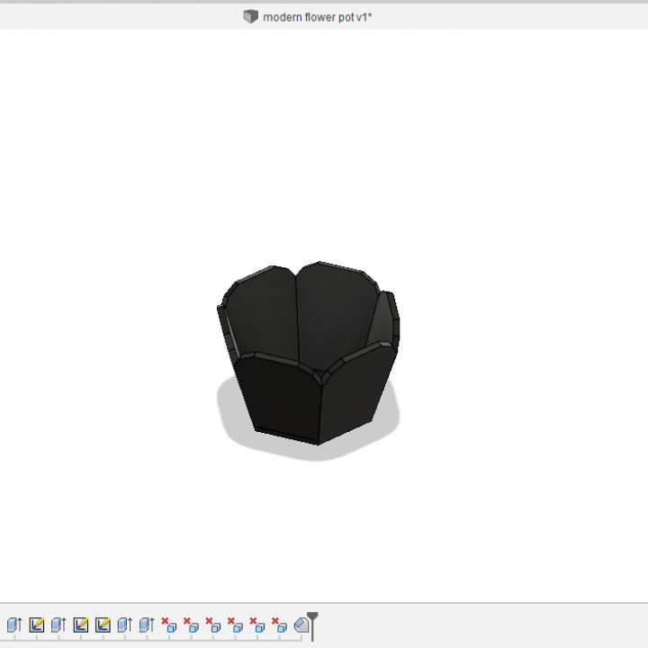 3D Printable Modern Flower pot by 3