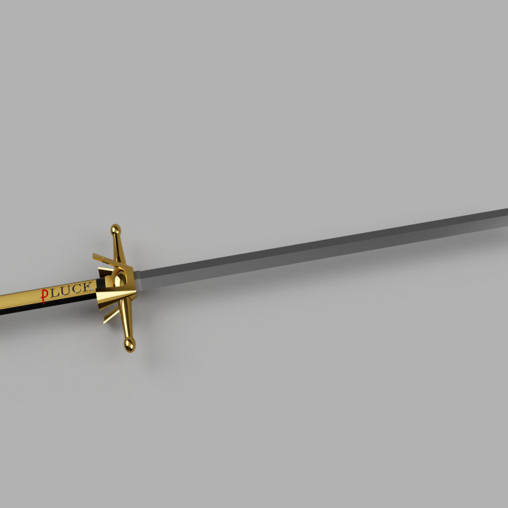 3D Printable Pluck/Luck Sword by Paul